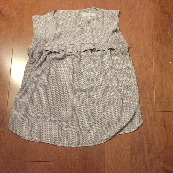 LOFT | Tops | Loft Flutter Shell Blush | Poshmark